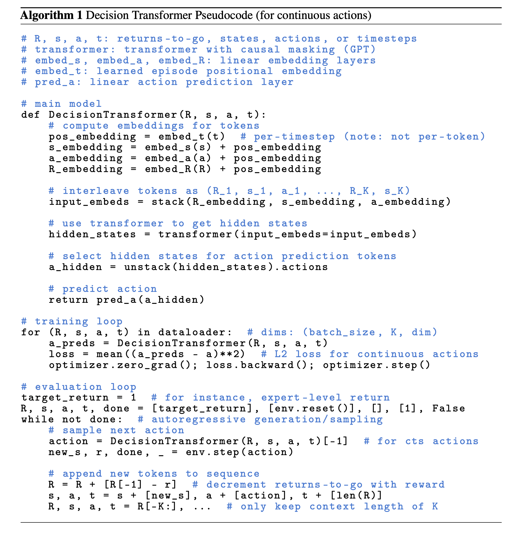 Decision Transformer Reinforcement Learning Via Sequence Modeling 요약